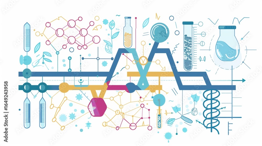 Stock-Illustration „National Folic Acid Awareness Week. Biochemical ...