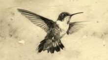 Hummingbird Bird Vintage Old Free Stock Photo - Public Domain Pictures