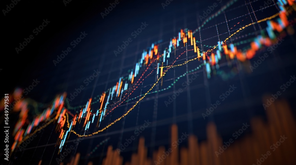 Dynamic Stock Market Chart: Visualizing Financial Trends Stock ...