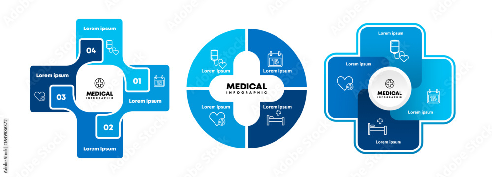 Vector plus infographic set, medical diagram, healthcare graph ...