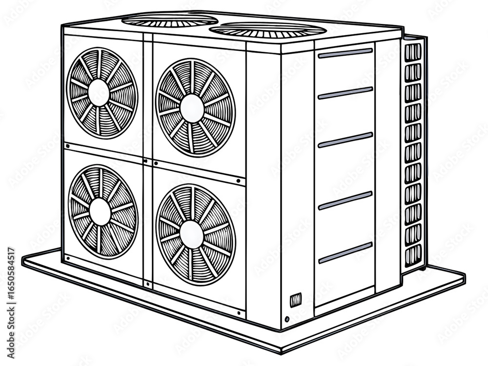 air conditioner outdoor unit, stack on AI generated by PNG Stock Photo ...