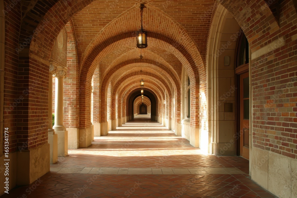 UCLA Royce Hall Corridor: Architectural Marvel of Light and Space in a ...