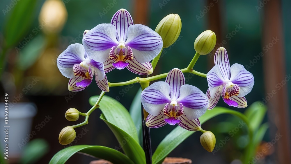 Dendrobium discolor, often called horn orchid, is characterized by its ...