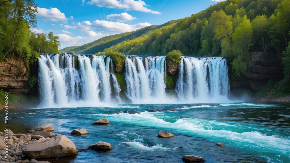 Watch the beautiful river transform into a magnificent series of ...