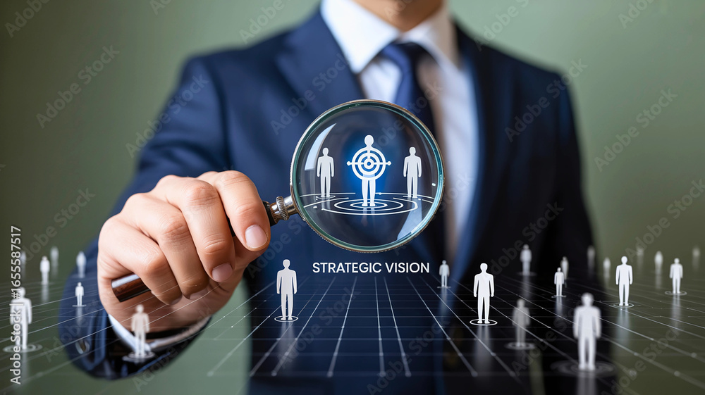 Strategic Vision Magnifying Focus on Targets, Goals, and Team Alignment ...