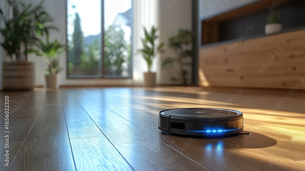 Robotic cleaning system mapping room surfaces using LIDAR with AI path ...