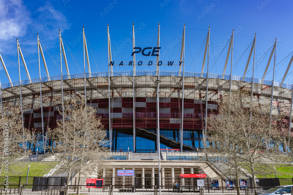Warsaw, August 19, 2025: PGE National Stadium. Large national stadium ...