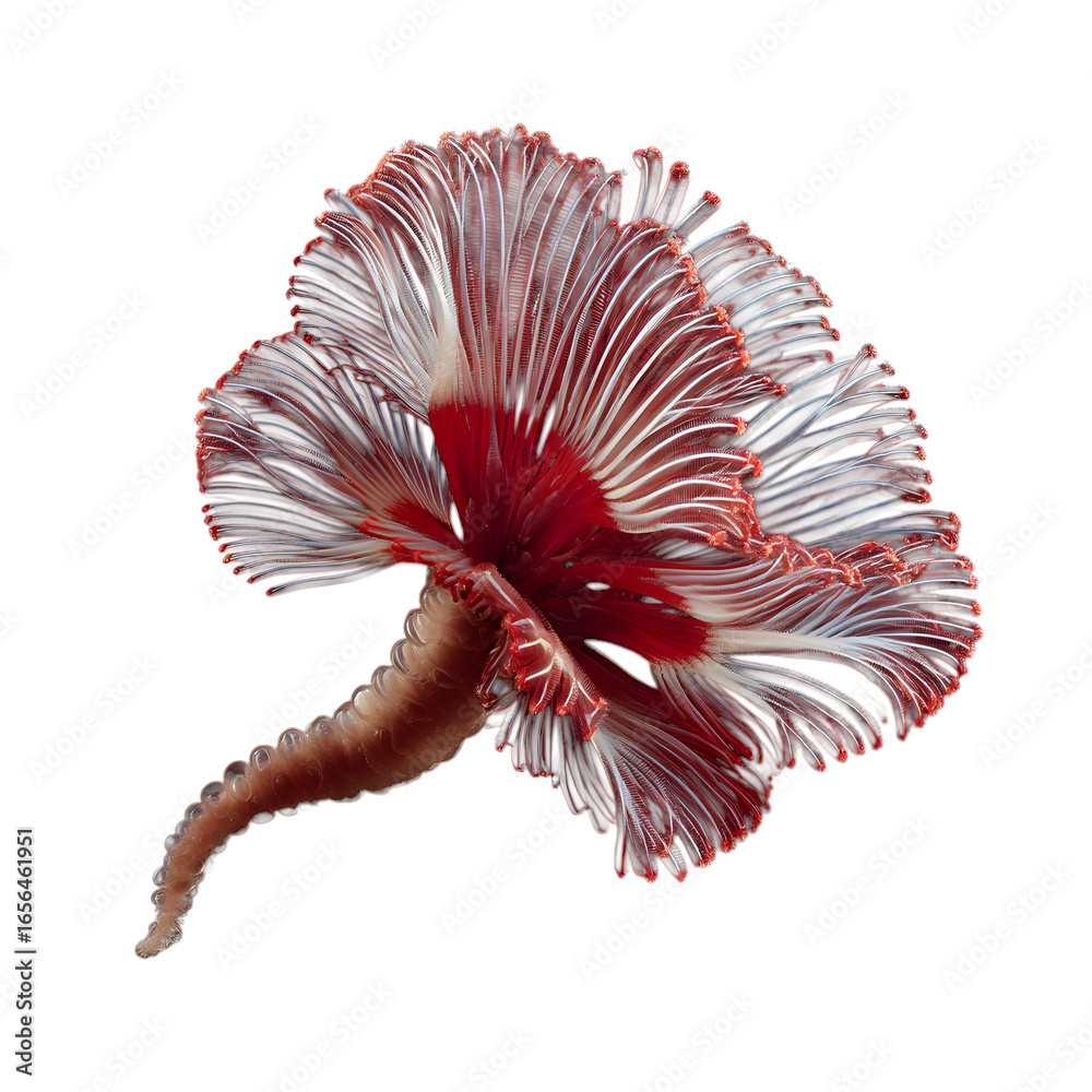 Foto Giant Tube Worm: Red-plumed worm thriving near hydrothermal vents ...