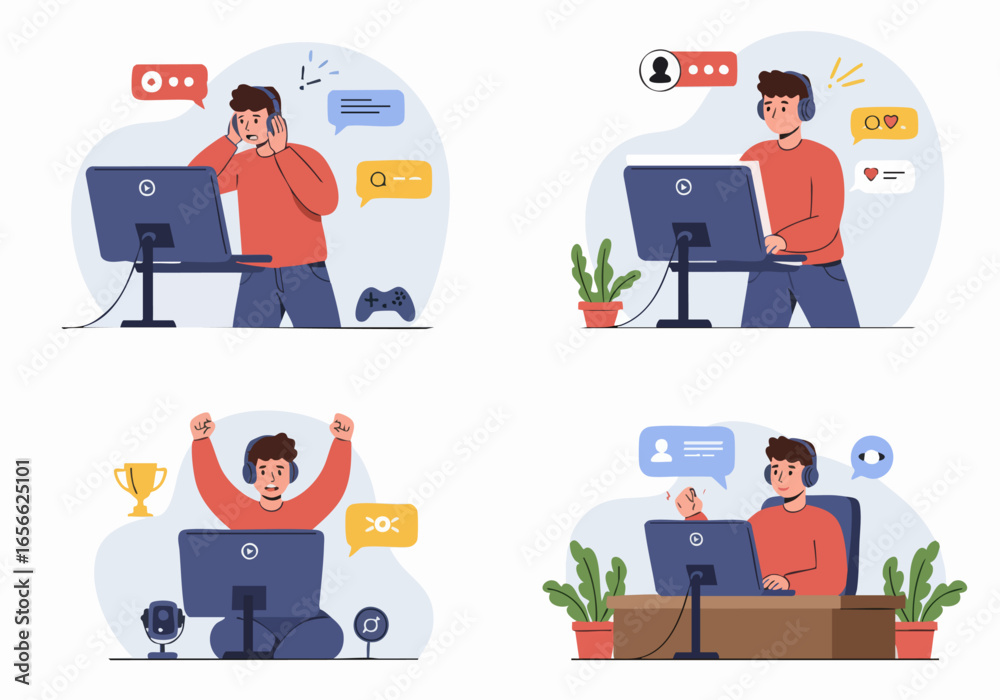 Emotional Spectrum of a Gamer and Streamer: Frustration, Engagement ...