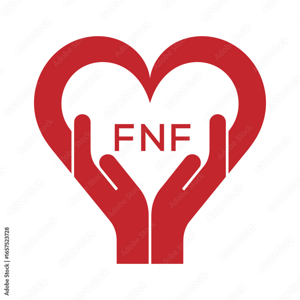 FNF Heart Care Logo – Charity, Healthcare and Community Support Icon ...