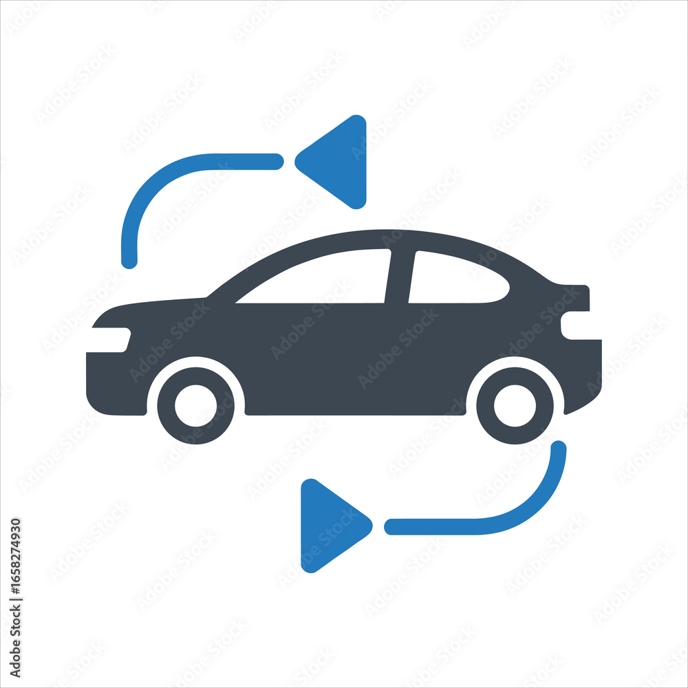 Vehicle replace swap exchange icon Stock Vector | Adobe Stock
