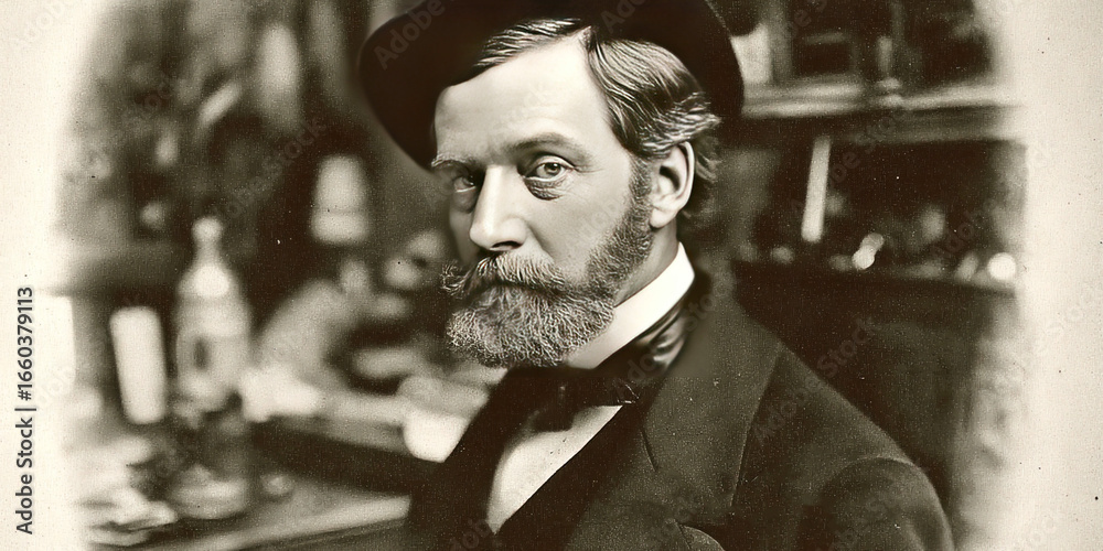 Morton William Thomas Green portrait of pioneer in general anesthesia ...