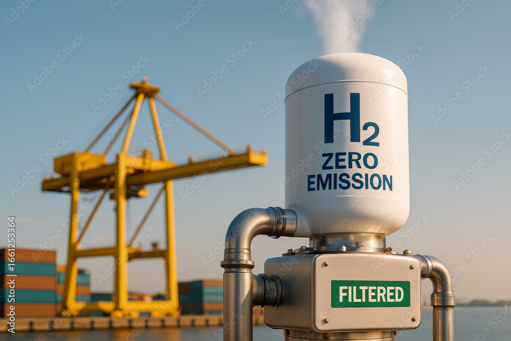 Green hydrogen port logistics with zero emission technology and ...