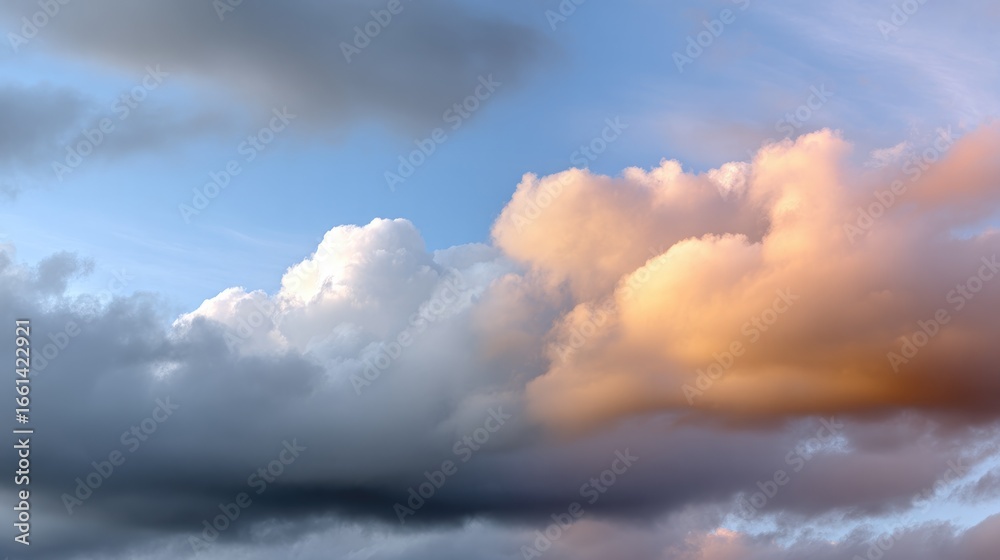 Dramatic contrast of unseeded and seeded clouds in split frame ...