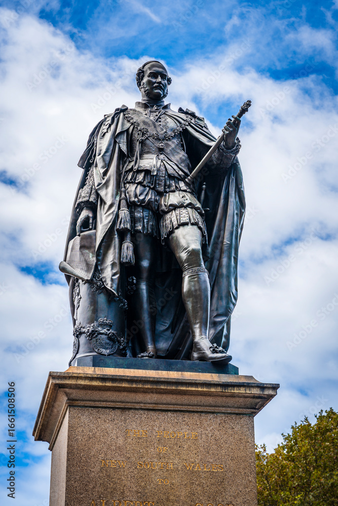 Sydney, New South Wales, Australia: Outdoor statue of Prince Albert ...