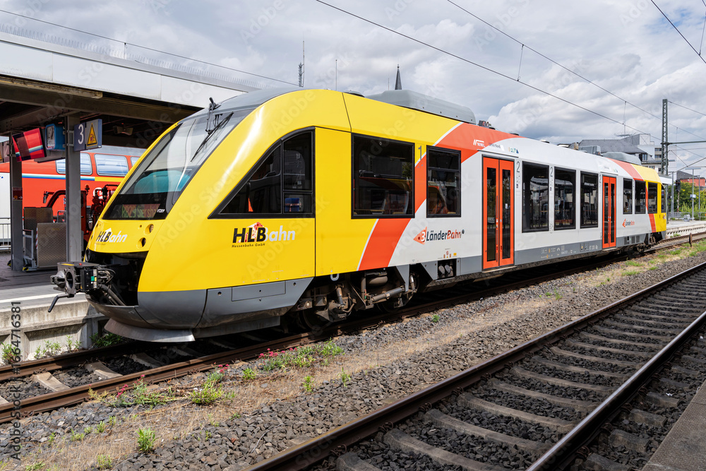 Limburg, Germany - July 29, 2025: HLB Hessische Landesbahn Alstom ...