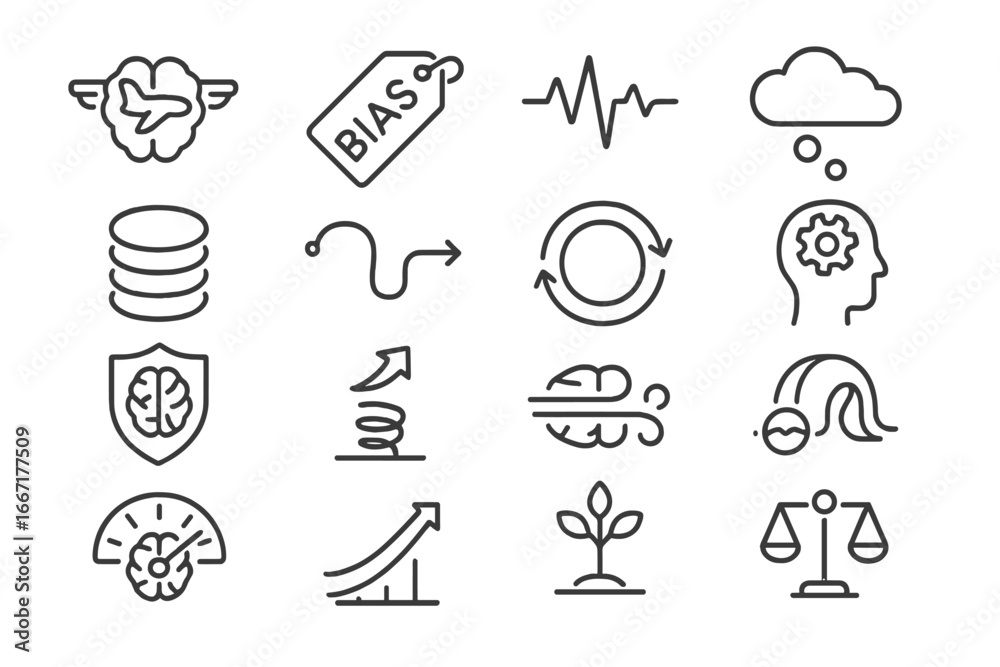 Icons icon surface dream vector symbol processing internal mental ...