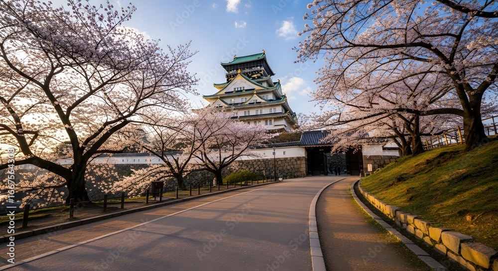 Osaka Castle A Majestic View of the Japanese National Treasure Amidst ...