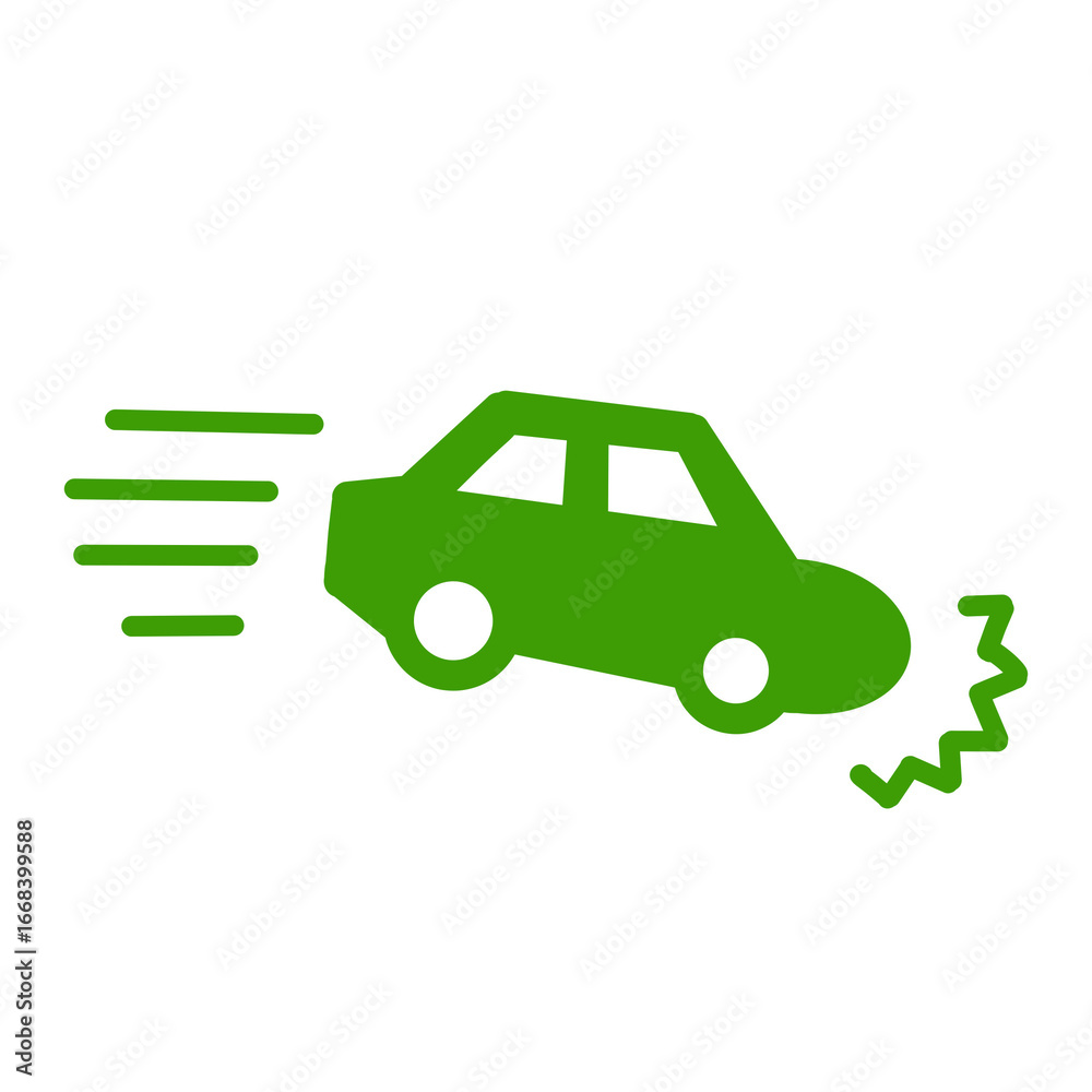 「急ブレーキ注意アイコン / Sudden Braking Warning Icon」 の Stock イラスト | Adobe Stock