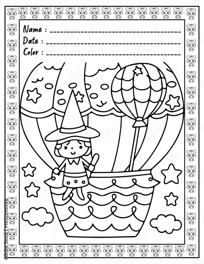 เวกเตอร์ Stock Bold and Easy Cute Very Demure Very Spooky Coloring Book ...
