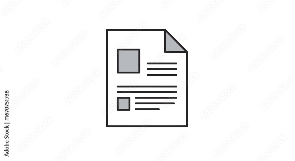 Document paper page sheet information file report data form text ...