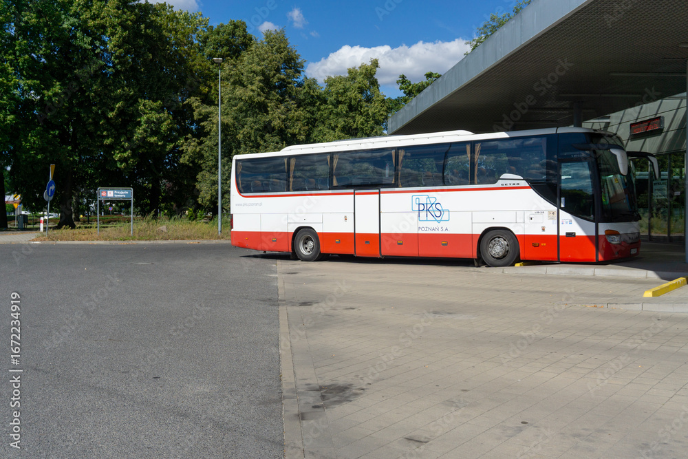 Nowy Tomysl, Poland — August 25, 2025-bus at the public transp Stock ...