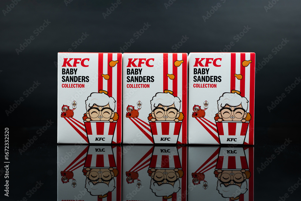 Bangkok, Thailand - August 28, 2025 : Blind box from KFC Thailand. KFC ...