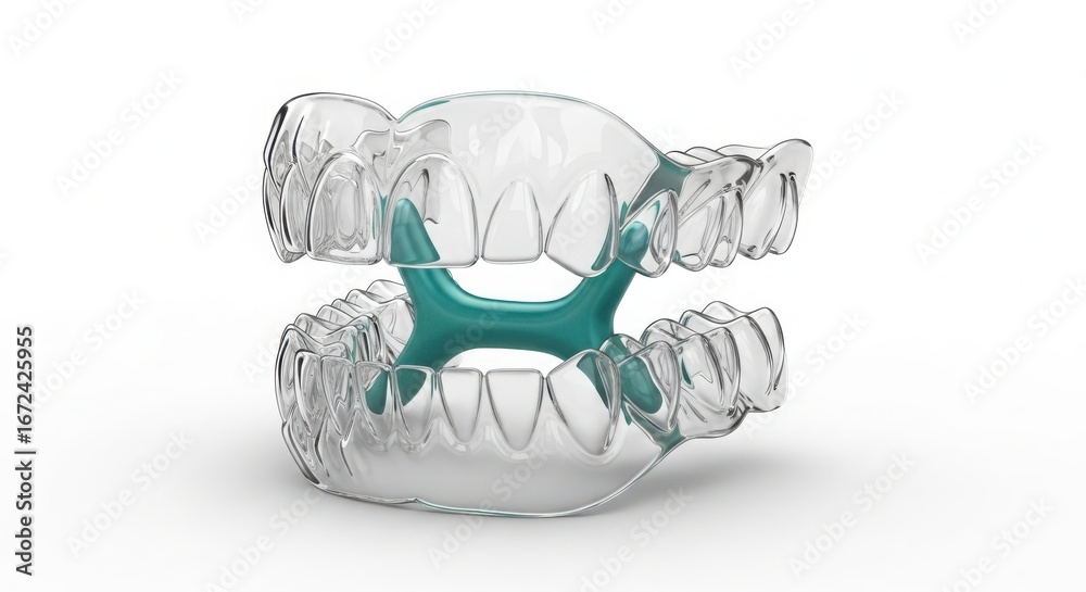Clear dental mouthguard for sleep apnea and teeth grinding treatment ...