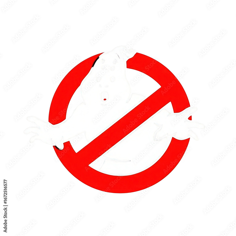 Ghostbusters logo isolated on transparent background Stock Illustration ...