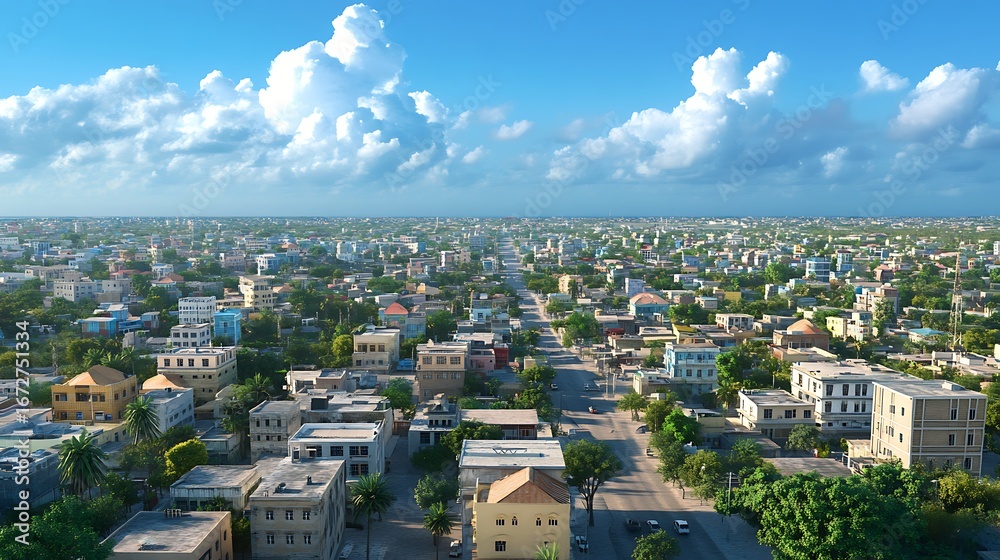 Mogadishu somalia capital aerial neighborhood high resolution picture ...