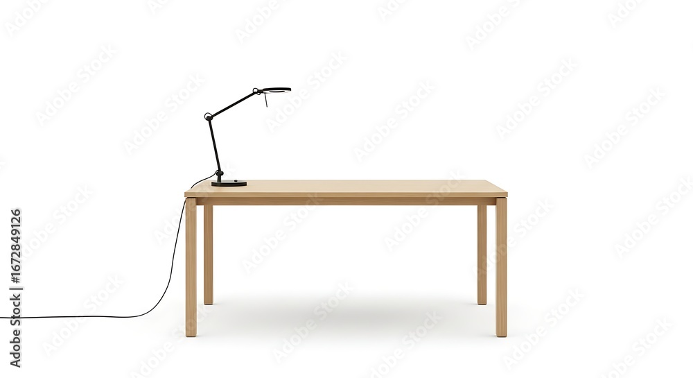 Minimalist desk lamp design modern table wooden furniture interior home ...