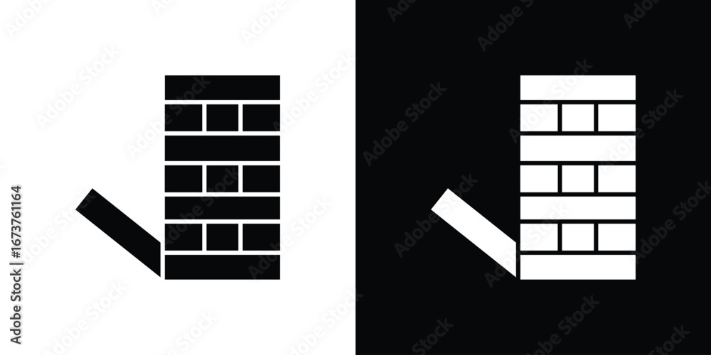 Jenga icon symbol logo. Graphic template. Stock Vector | Adobe Stock