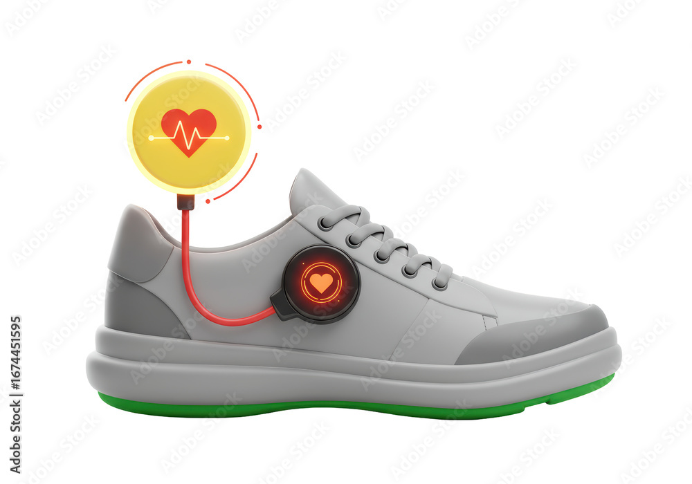 Isolated heart rate monitor on shoe, device for tracking physical ...