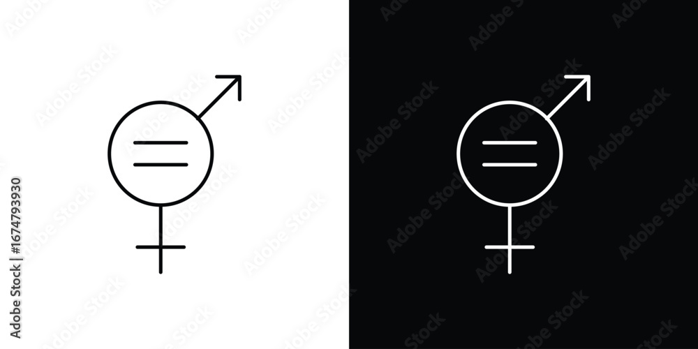 Equality icon symbols. Simple pictograms for web sites and mobile app ...