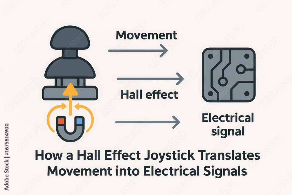 Stock-Foto „Understanding hall effect joystick movement mechanism ...