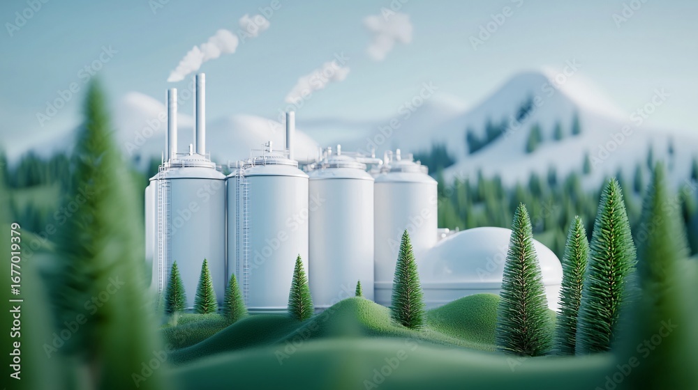 Large scale industrial CCS facility connected to biomass energy plant ...