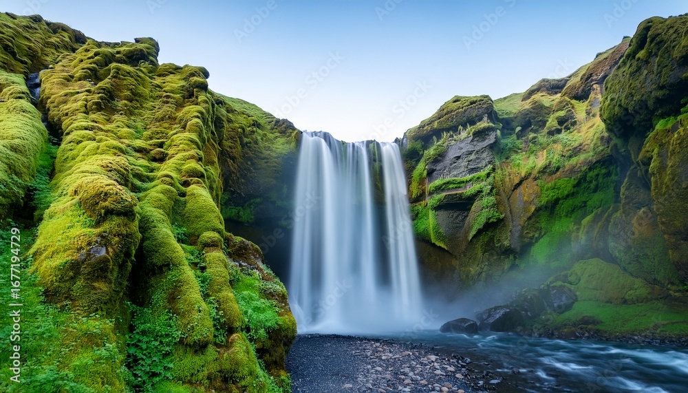 captures the silky smooth flow of the upper gluggafoss waterfall also ...