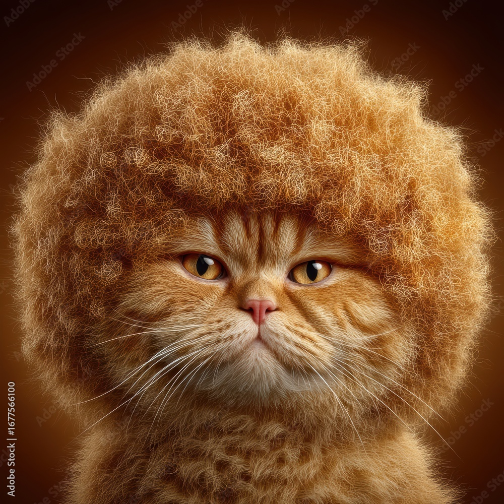 Hilarious animal closeup with strange hairstyle and goofy expression ...