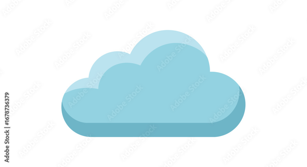 Stylized atmospheric cloud illustration with soft gradients and ...
