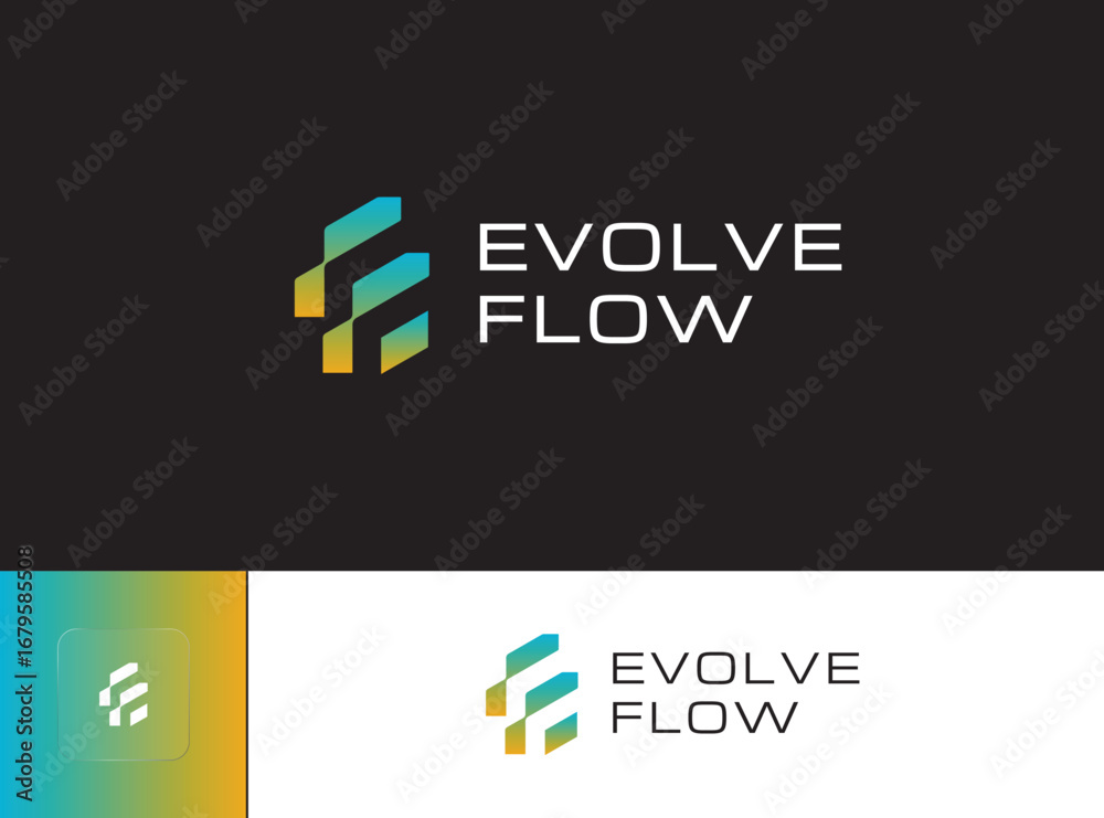 Letter E Evolve Logotype Template for Modern Brand Identity and ...