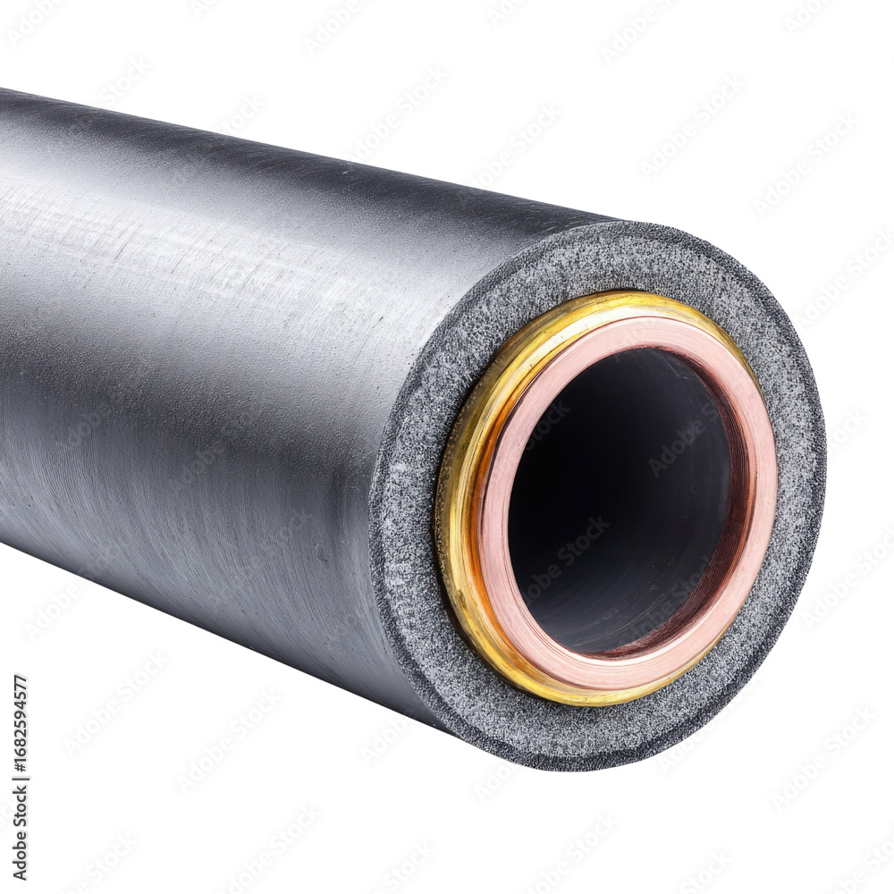 Insulated Copper Pipe with Foam Covering for HVAC Applications and ...