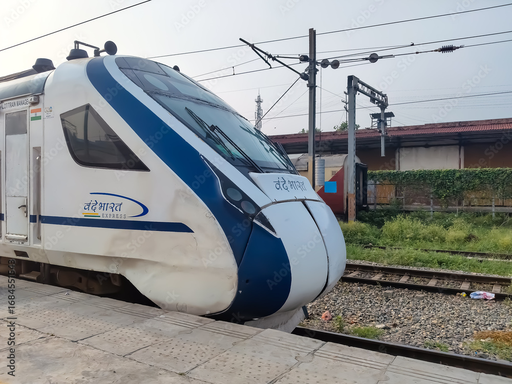 Amritsar, India, Aug 15 2025 - Vande Bharat Express train going from ...