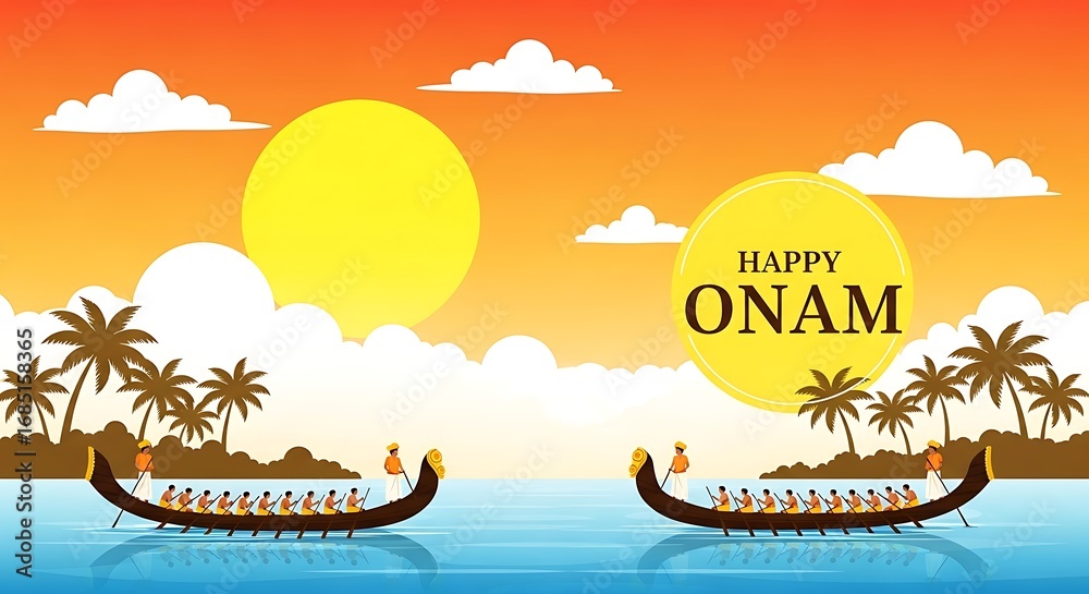 Vibrant Onam festival celebrated with thrilling snake boat races under ...