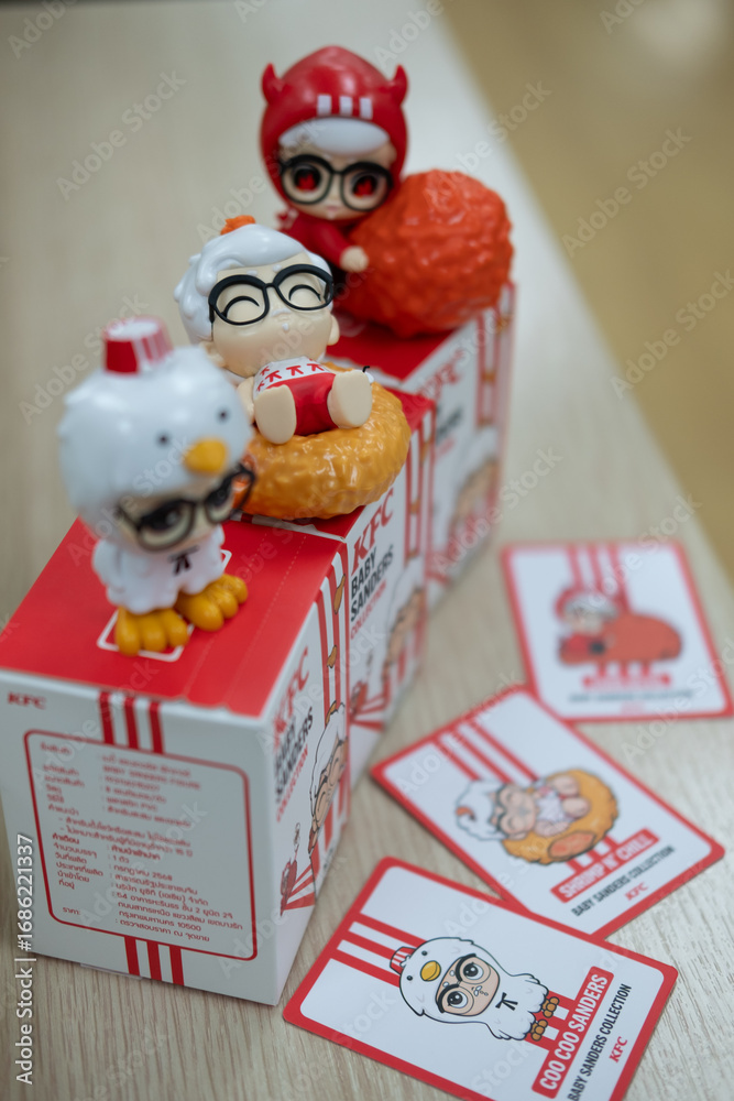 Bangkok, Thailand - September 5, 2025 : Blind box from KFC Thailand a ...