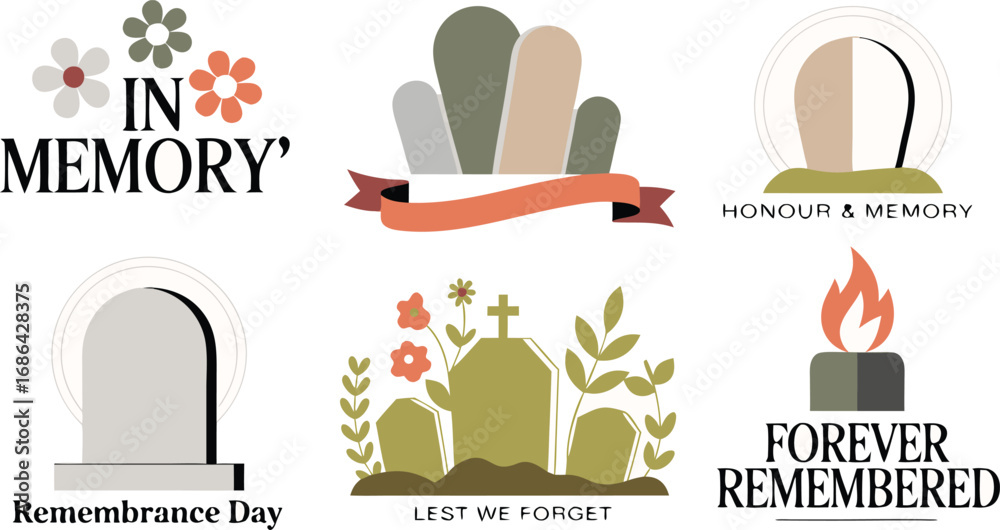 Remembrance Day Clip Art Collection Lest We Forget, Honour Memory, In ...