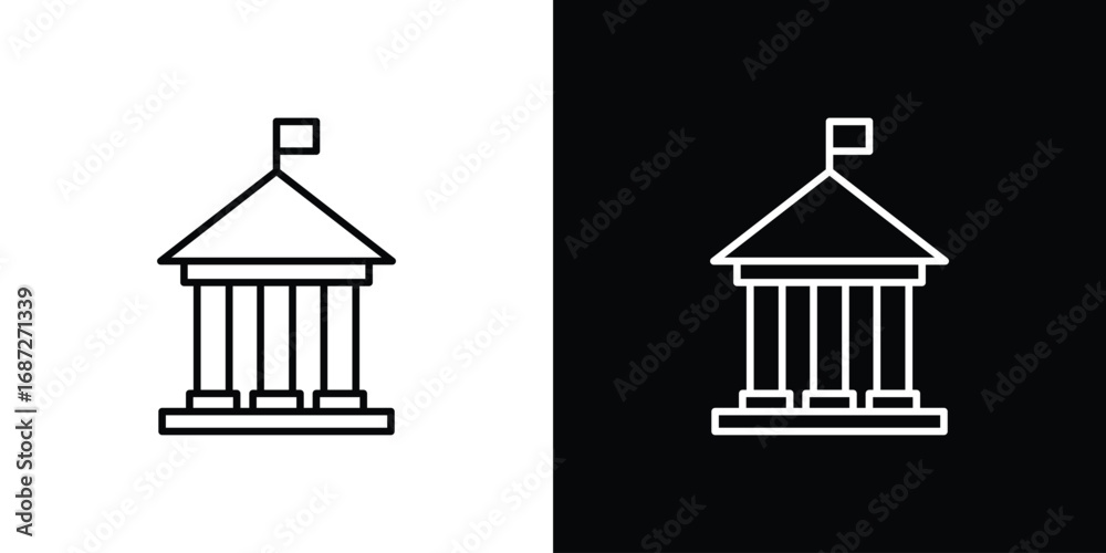 University icon design elements pack. Vector symbols for UI Designs ...