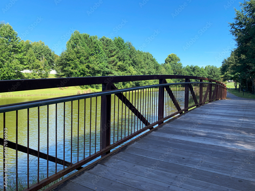 NC Hville Arched Bridge at Pond, 2025 Stock Photo | Adobe Stock