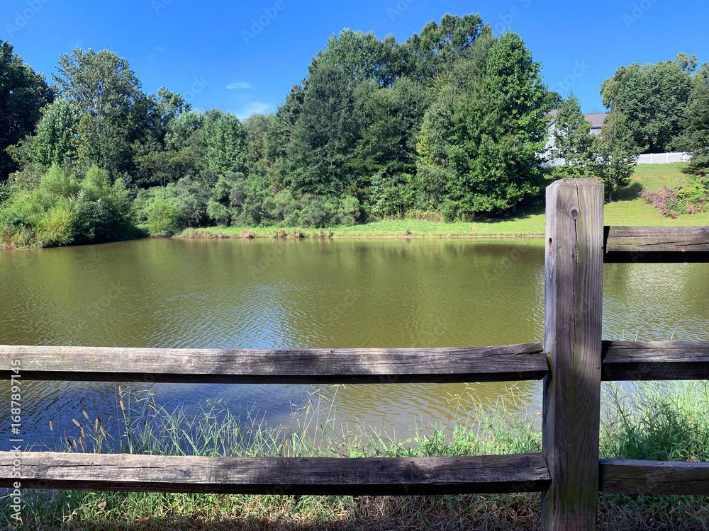 NC Hville Missing Fence Rail 2 2025 Stock Photo | Adobe Stock