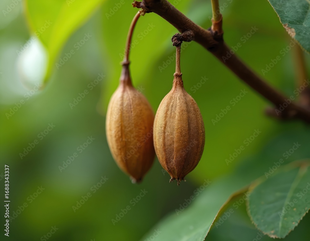 Photo Stock Millettia pinnata seeds, also known as Pongamia pinnata or ...