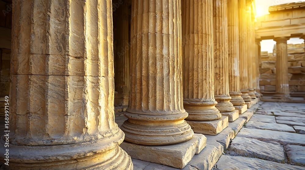 Broken Parthenon stones showing Greek history high resolution picture ...